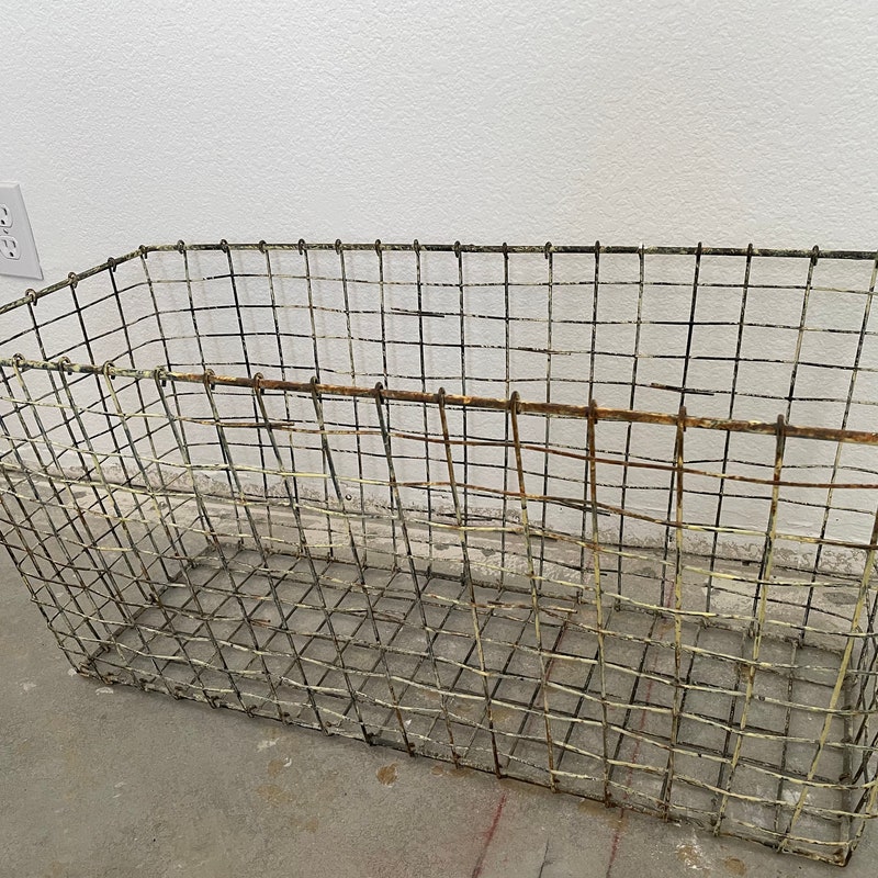 Vintage Wire Basket - Etsy