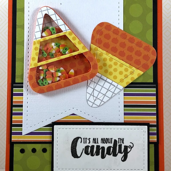 Candy Corn Card - Etsy