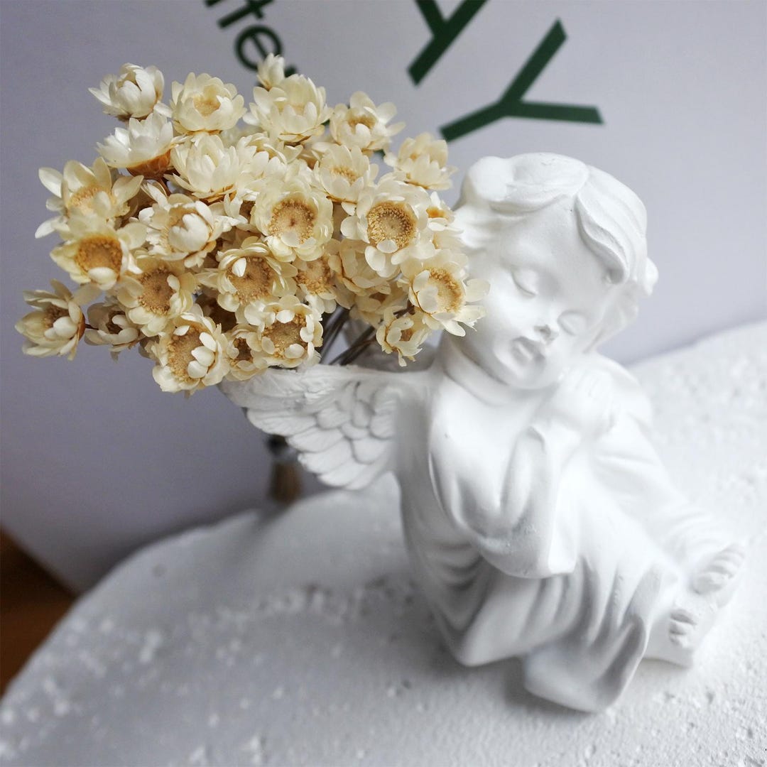 White Dried Star Daisy Flowers 48pcs for Aromatherapy Candle Resin ...