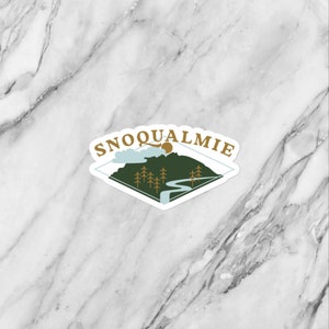 Hometown Snoqualmie WA Logo Vinyl Sticker - Etsy