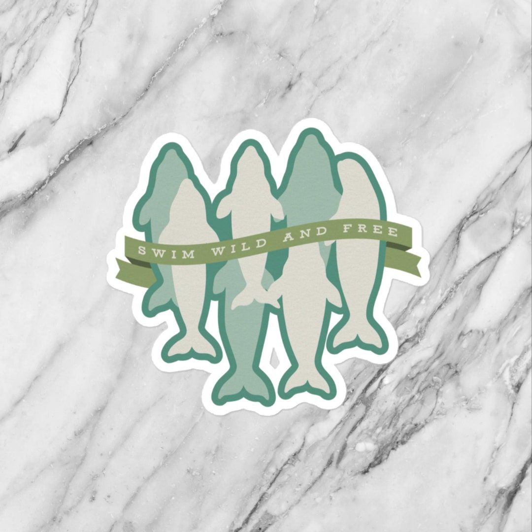 Wild and Free Beluga Whale Pod Vinyl Sticker - Etsy