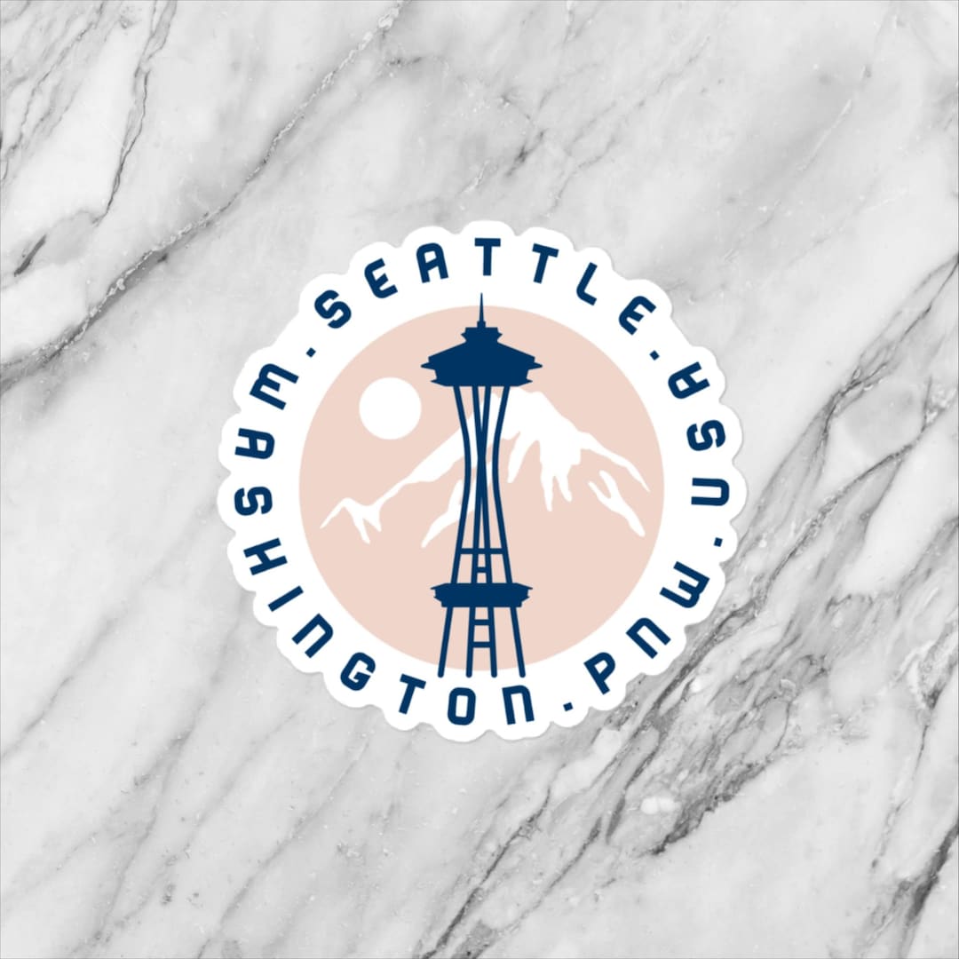 Seattle Graphic Logo Vinyl Sticker - Etsy