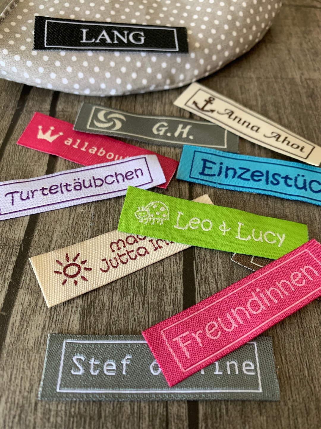50 Personalized Woven Labels Textile Labels, Name Tapes With Your Own ...
