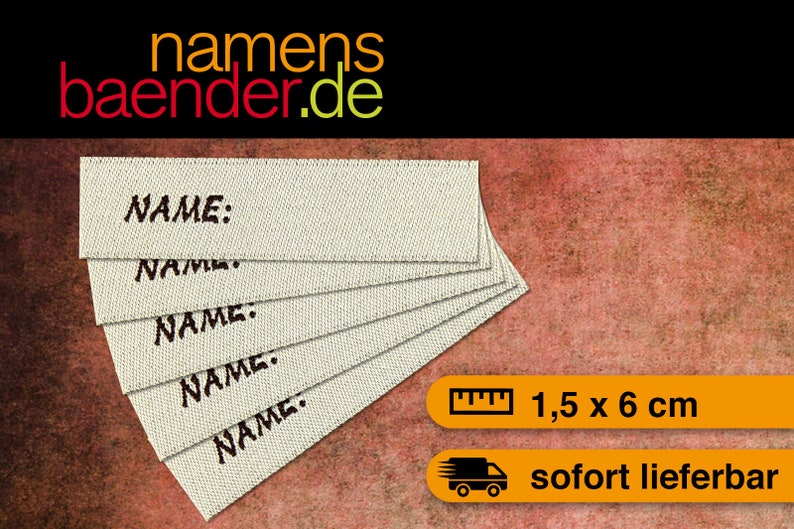5 Ironing Labels for Self-labeling, Cream/brown - Etsy
