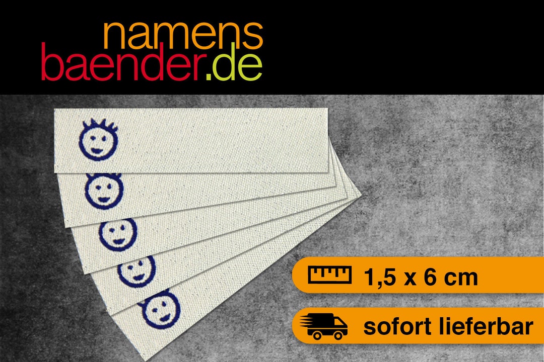 5 Ironing Labels for Self-labeling Cream/blue - Etsy
