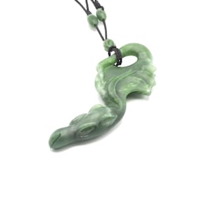 Hand Carved Yukon Nephrite Jade Dragon Pendant - Etsy