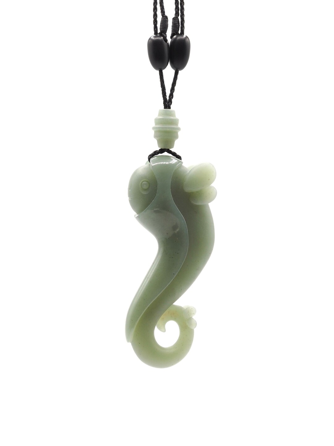 Hand Carved Siberian Jade Space Caterpillar Pendant - Etsy