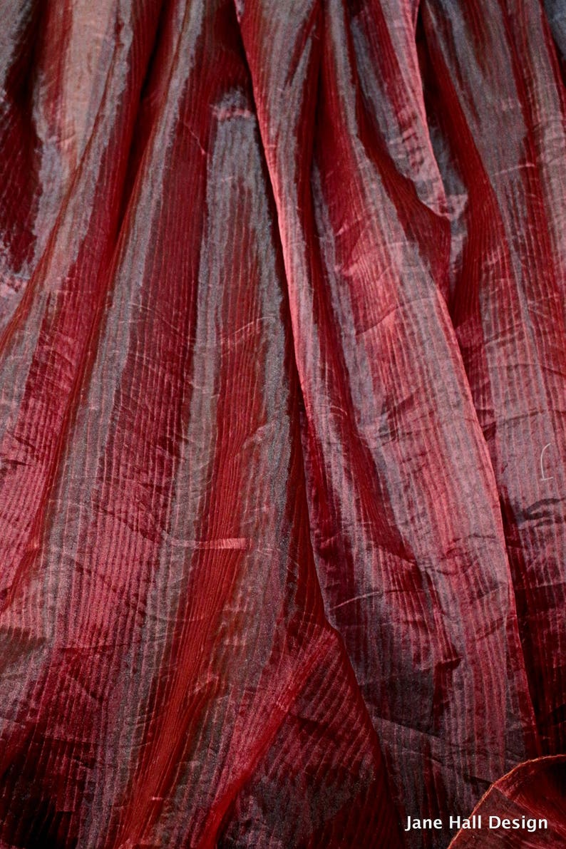 118 Jab Burgundy Red Textured Sheer Curtain Fabric From - Etsy