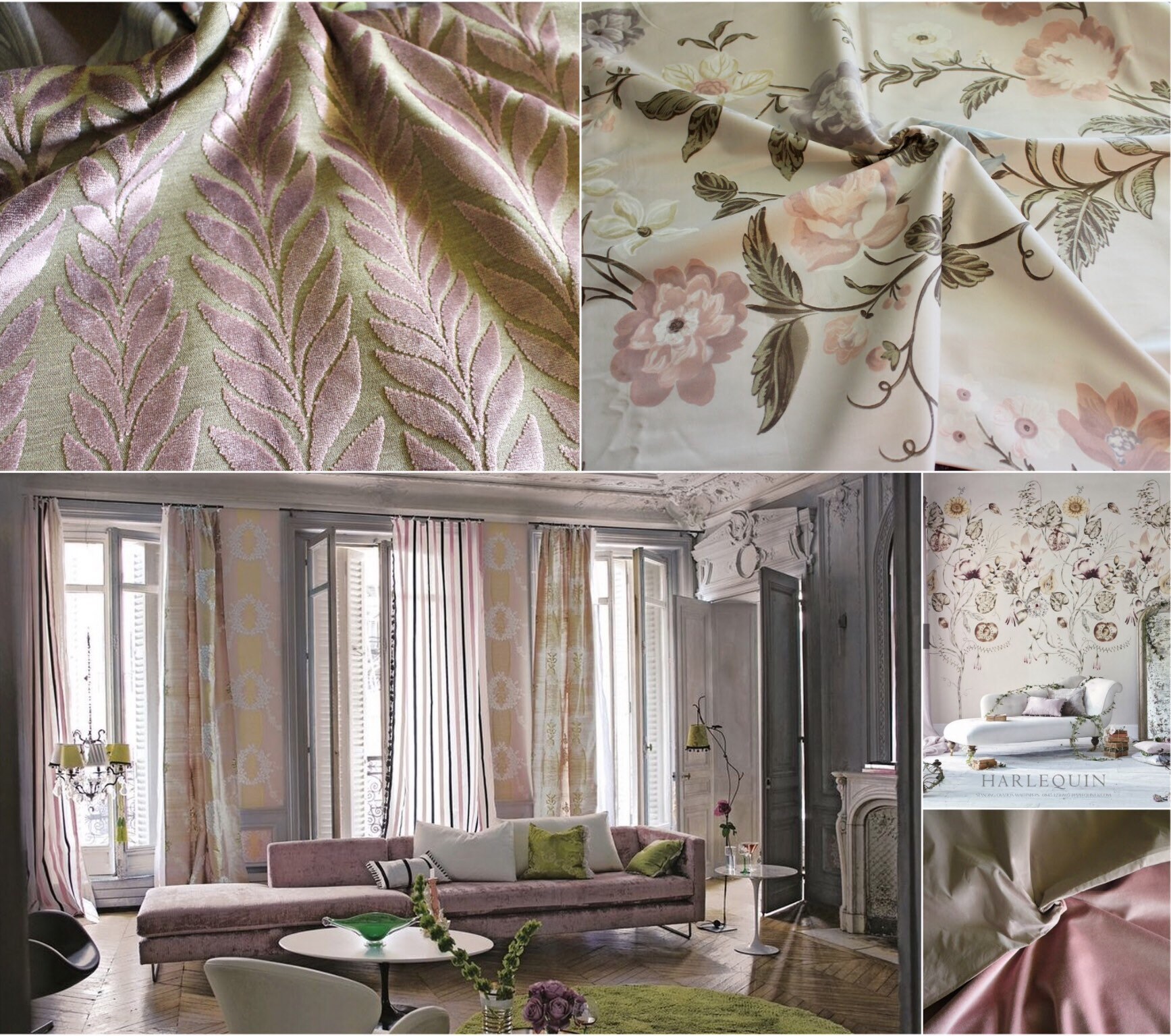 Designers Guild, Quilted Fabrics, BTY, Custom Made in Your Colours ...