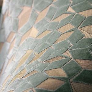 Designers Guild Fabric-"fitzrovia-antique Jade" Cut Velvet, Upholstery ...