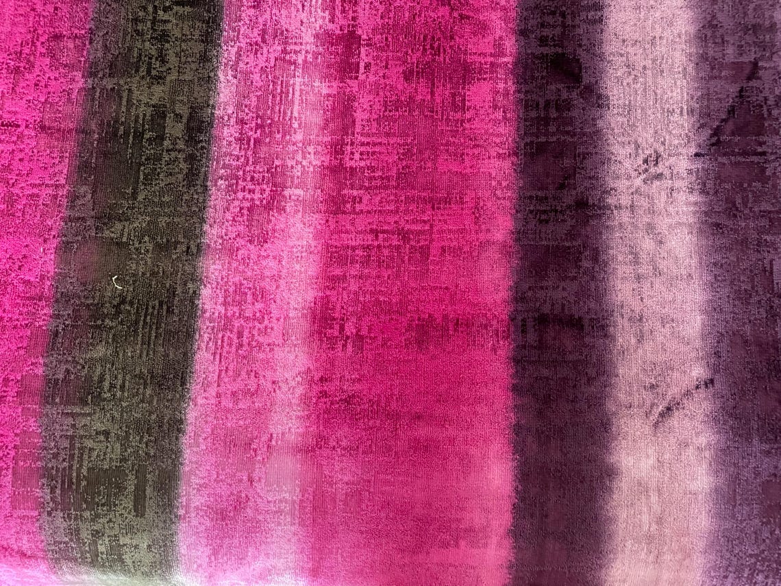 Designers Guild “phipps Aubergine” Purple, Pink Cut Velvet, Upholstery ...