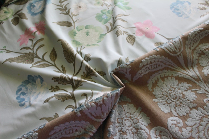 Designers Guild Fabric musette Aqua Blue Printed - Etsy