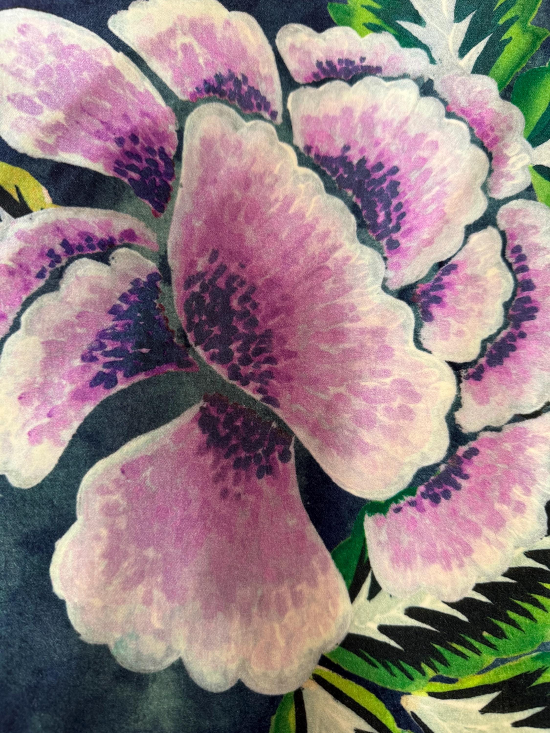 Designers Guild “rose De Damas- Indigo ” Printed Velvet - Upholstery ...