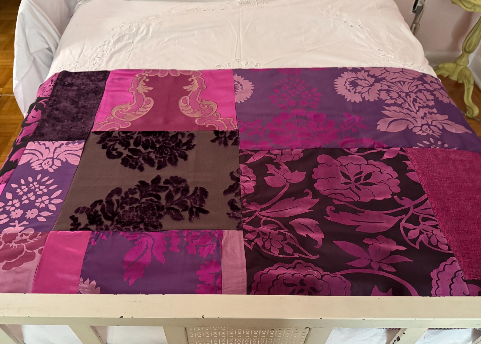Designers Guild-quilted Fabric -violet Purple -velvet- Silk- From Jane ...