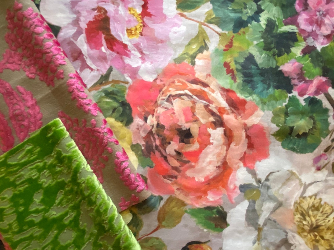 Designers Guild "campanile" Woven Silk Jacquard, Floral Damask in ...