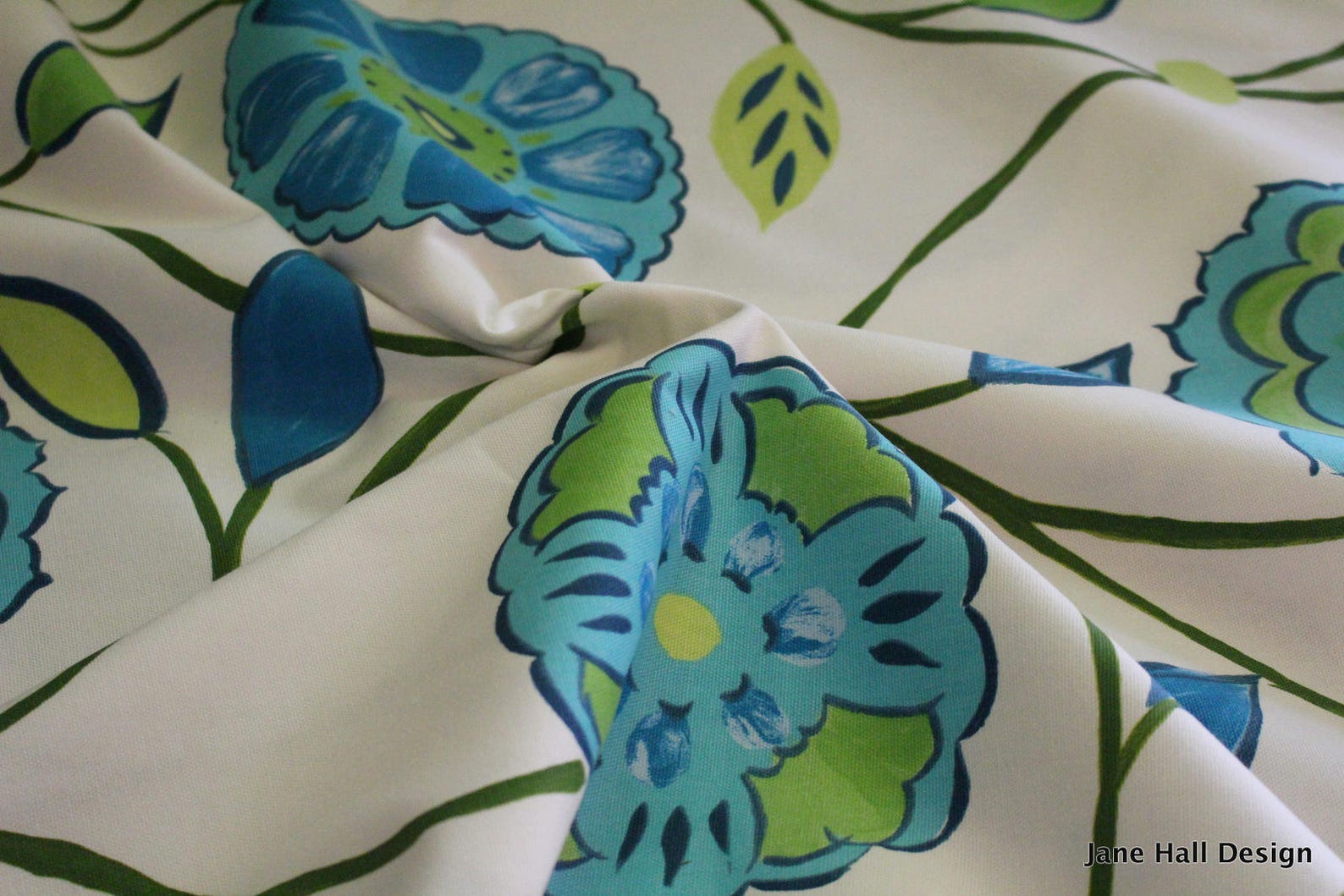 Jab Teal Blue Textured Upholstery Fabric From Jane Hall - Etsy