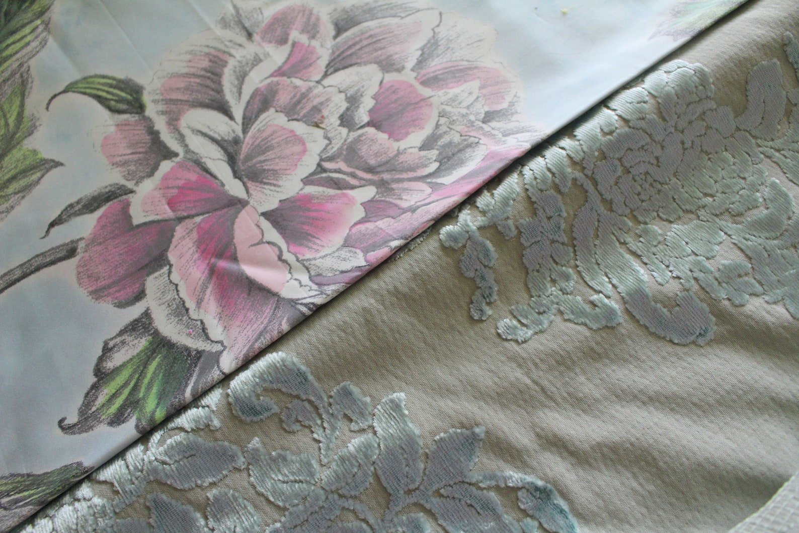 Designers Guild Fabric musette Aqua Blue Printed - Etsy