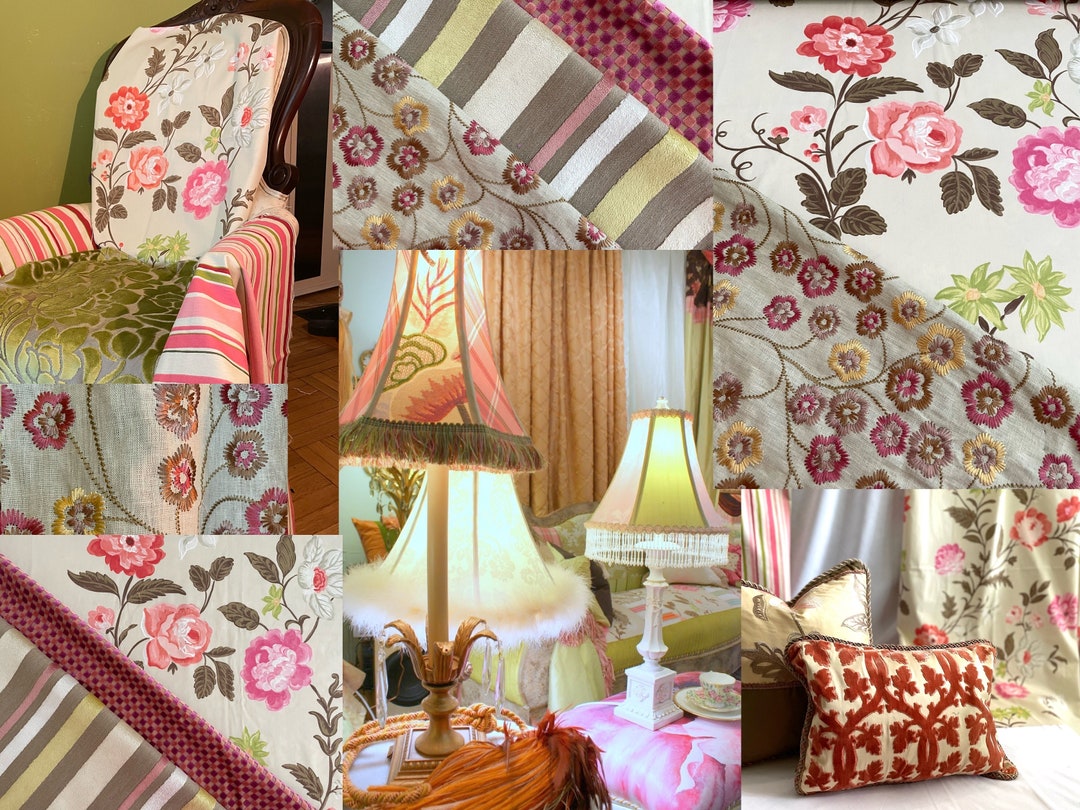 Designers Guild Fabrics musette Cream and Pink - Etsy