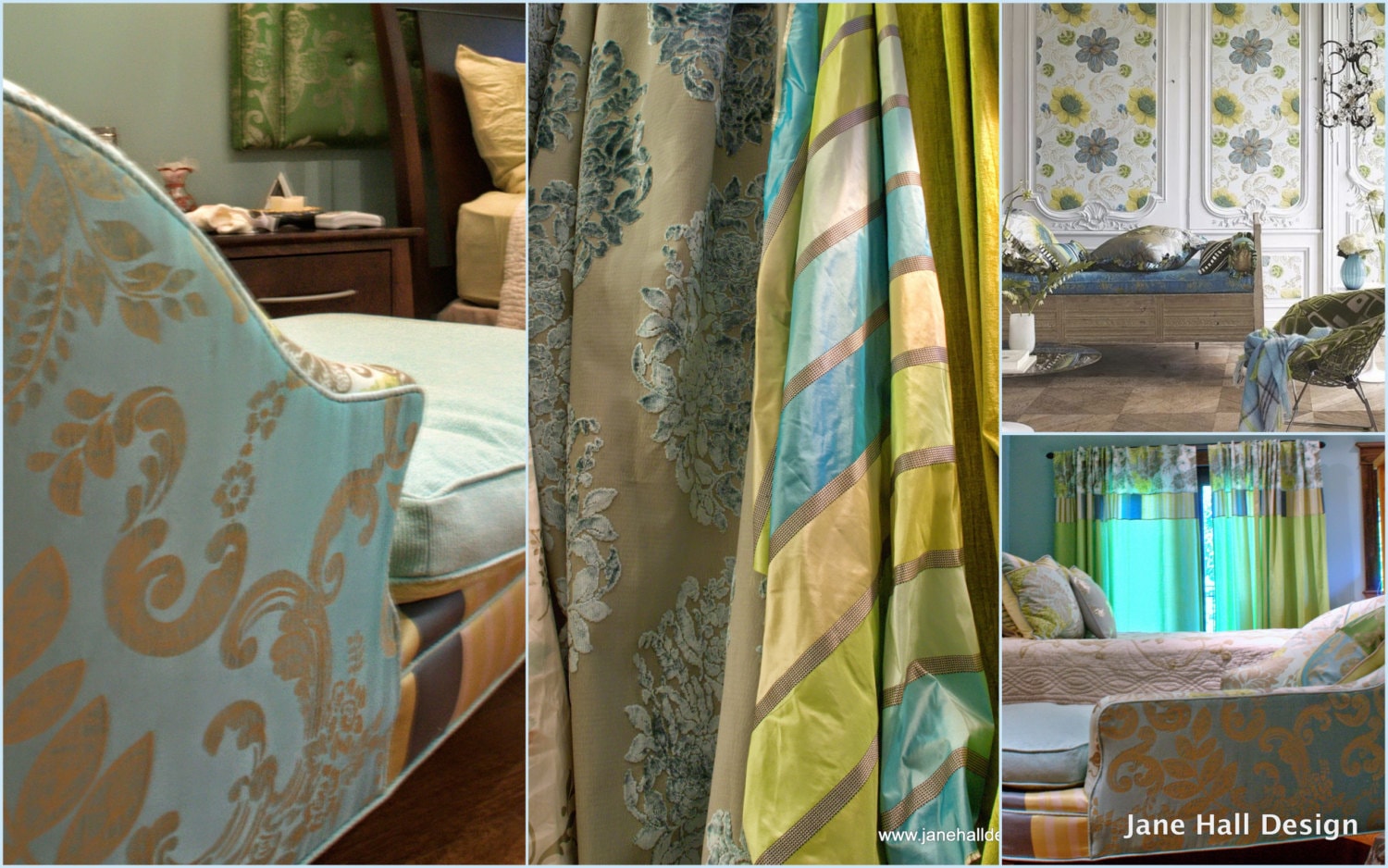 Designers Guild-upcycled- 1940’s-vintage-chaise Lounge-aqua Blue ...