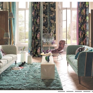 Designers Guild, darly, Custom Made Curtains-roman Blinds in Purple ...