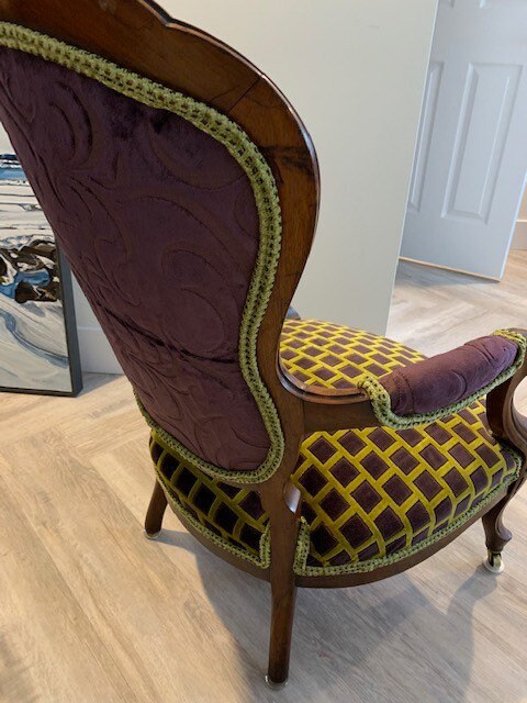Upcycled, Antique Upholstered Victorian Chair, Bohemian Style ...
