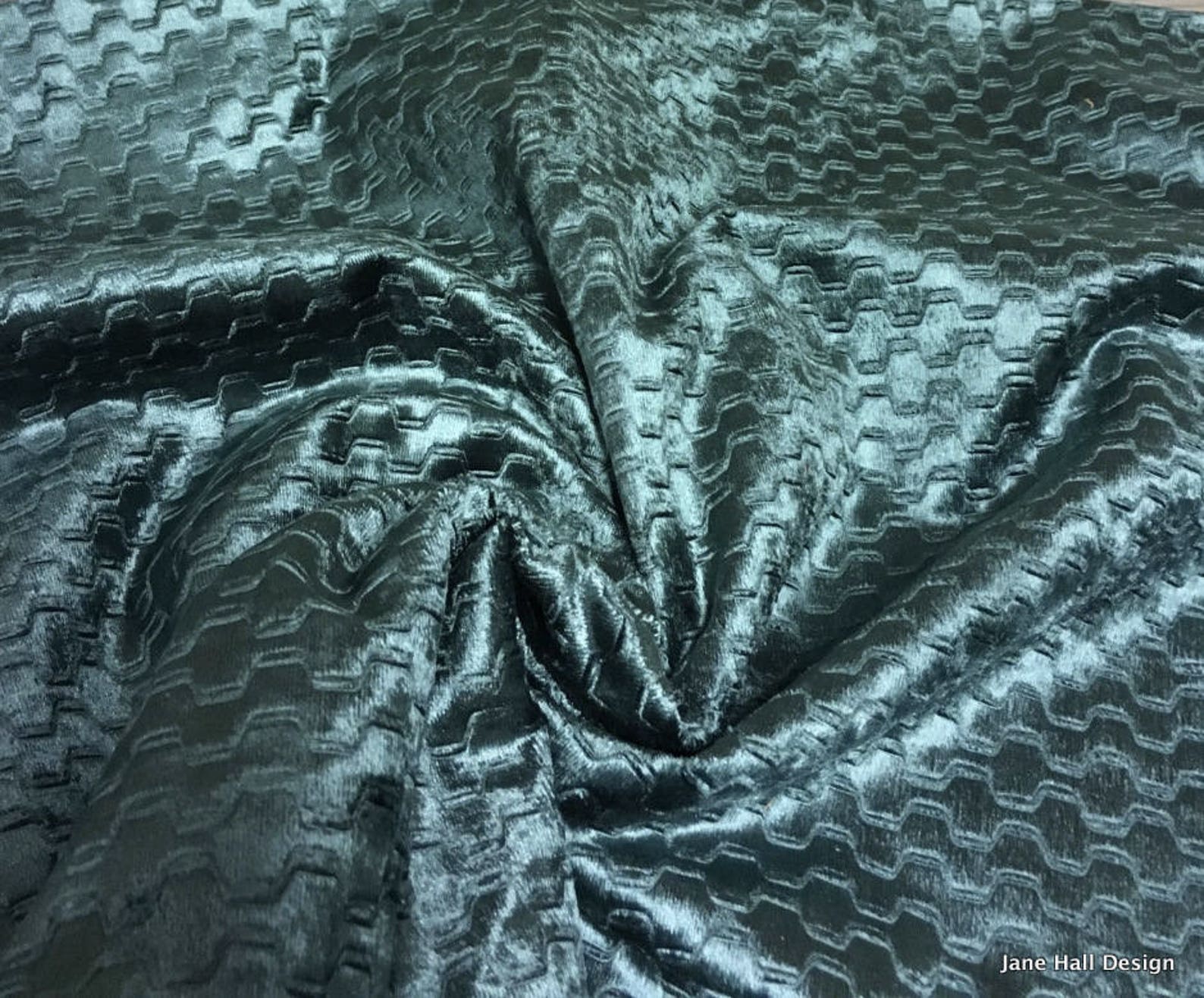 Jab Teal Blue Textured Upholstery Fabric From Jane Hall - Etsy