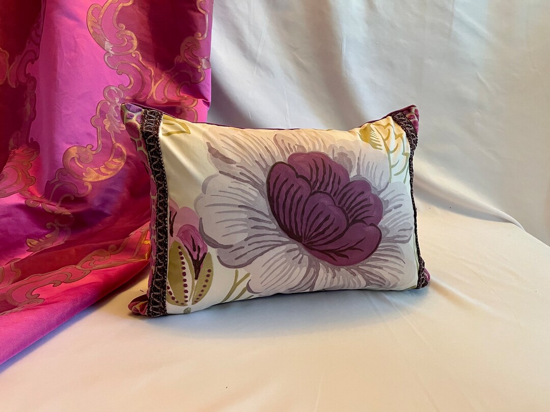 Designers Guild Plum Purple Floral Pillow Cover: Romantic Velvet Accent ...