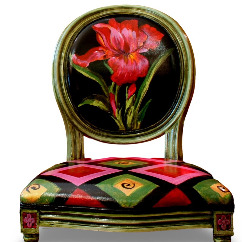 Hand Painted Chair - Etsy