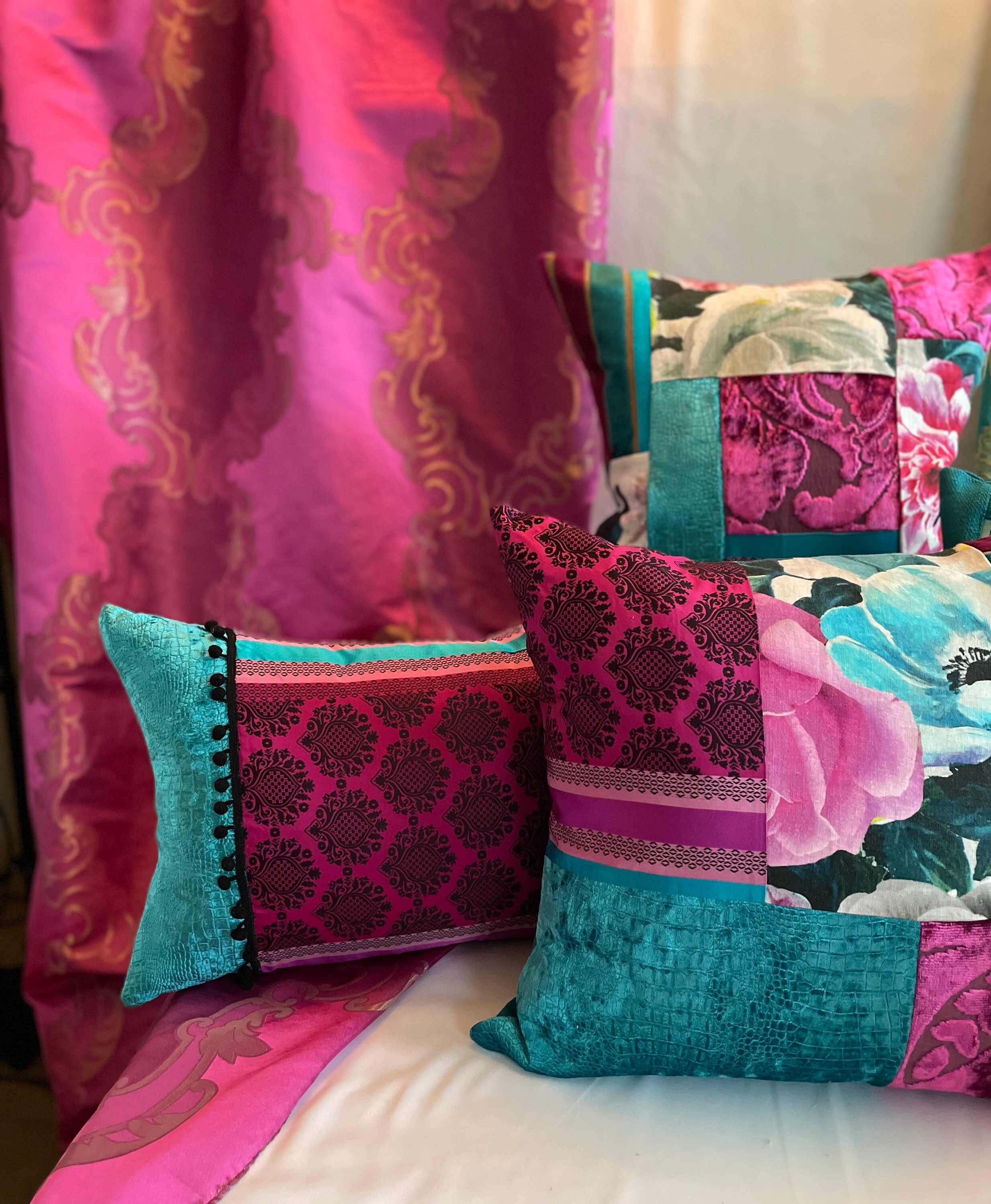 Designers Guild Purple Woven Silk Jacquard Curtain Fabric, Upholstery ...