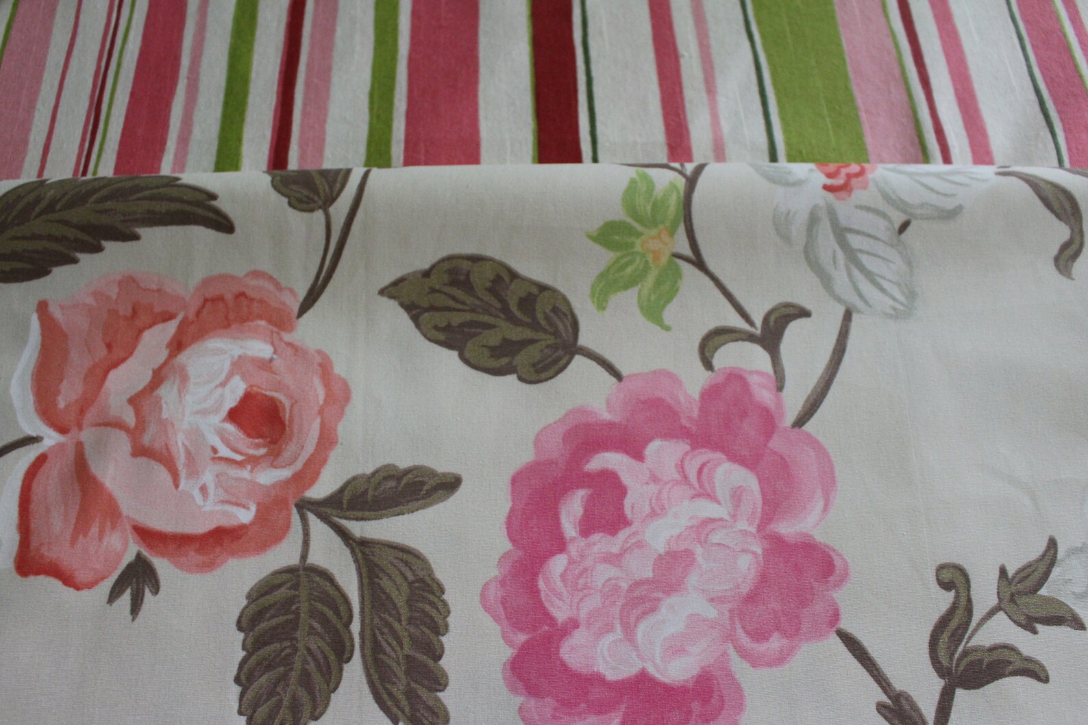 Designers Guild Fabrics musette Cream and Pink | Etsy