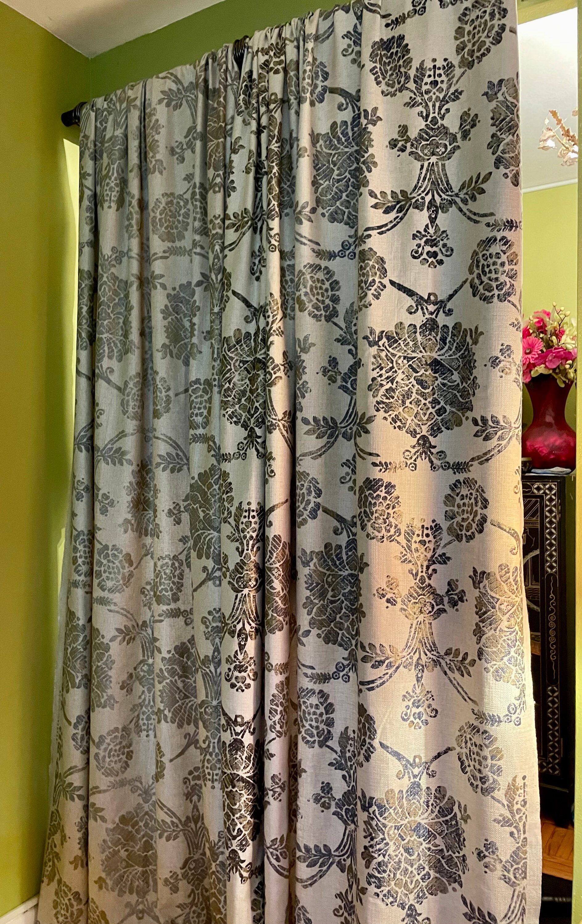 Designers Guild “sukumala Lino” Custom Made Curtains-roman Blinds In ...