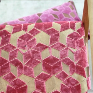 Designers Guild Fabric-"fitzrovia-antique Jade" Cut Velvet, Upholstery ...