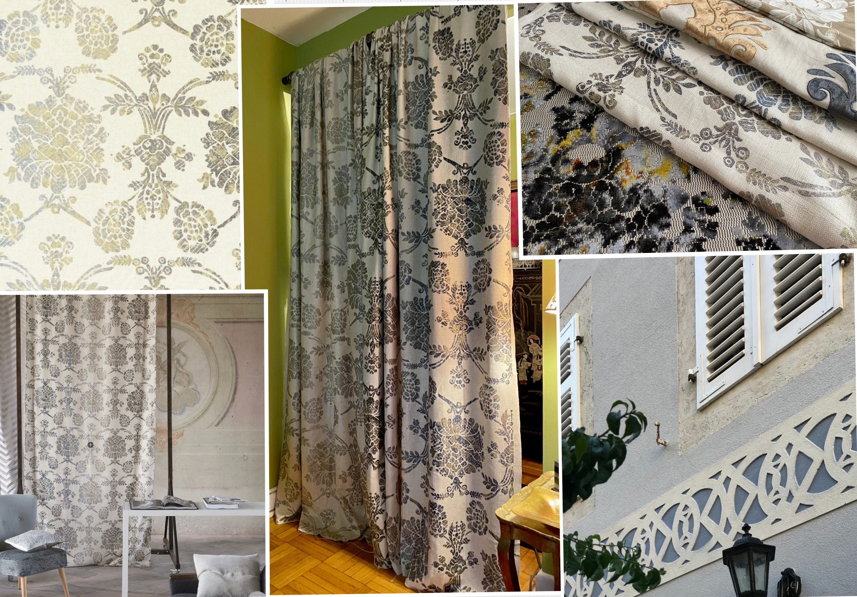 Designers Guild “sukumala Lino” Custom Made Curtains-roman Blinds In ...