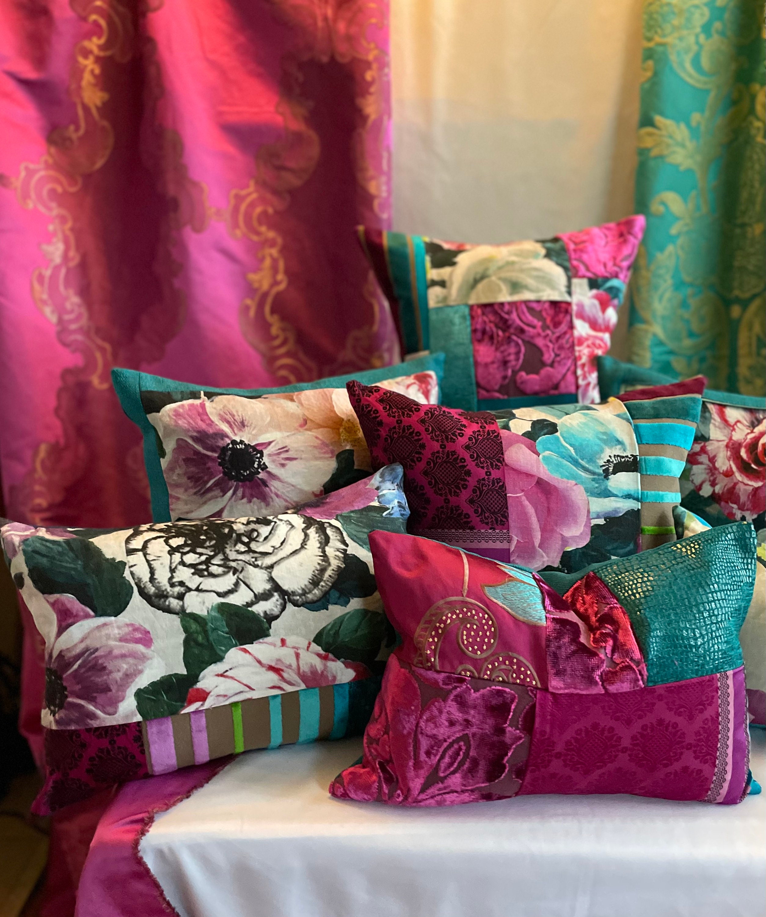 Designers Guild Purple Woven Silk Jacquard Curtain Fabric, Upholstery ...