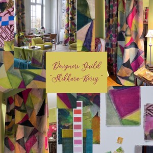 Designers Guild Fabric shikhara-berry Multicolour Contemporary Style ...