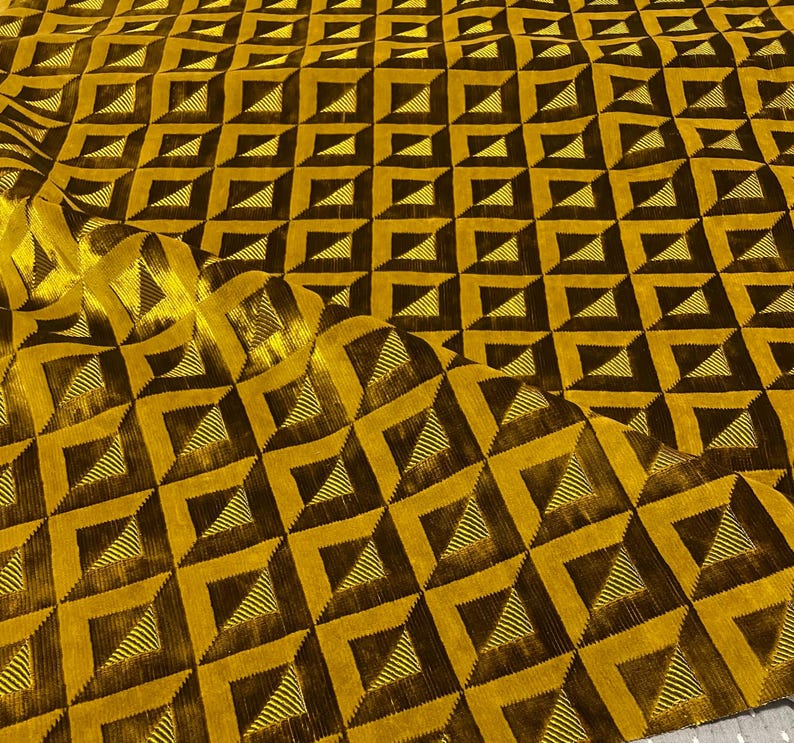 Designers Guild “montserrat-ochre” Velvet Jacquard-upholstery Velvet ...