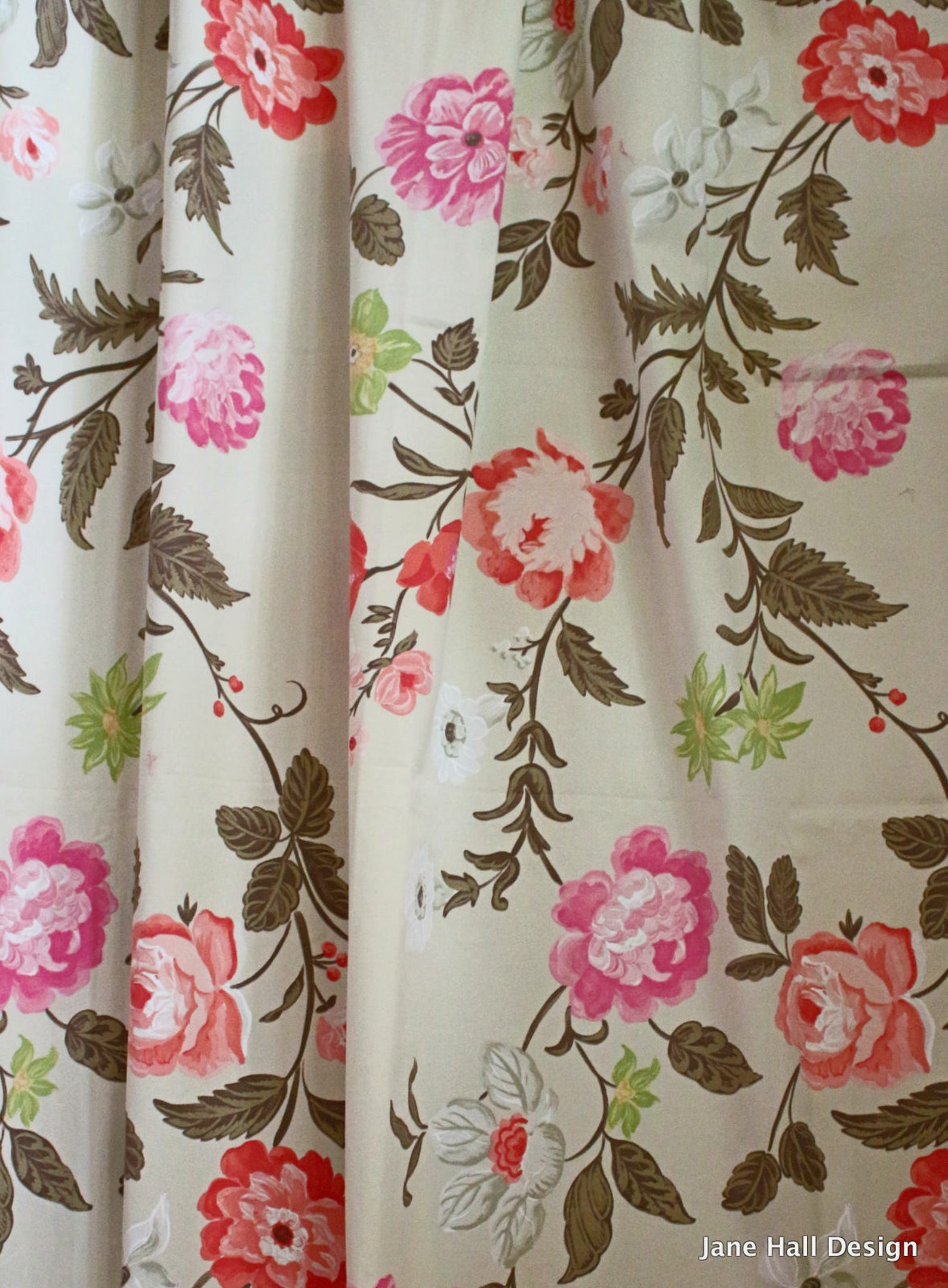 Designers Guild Fabrics musette Cream and Pink | Etsy