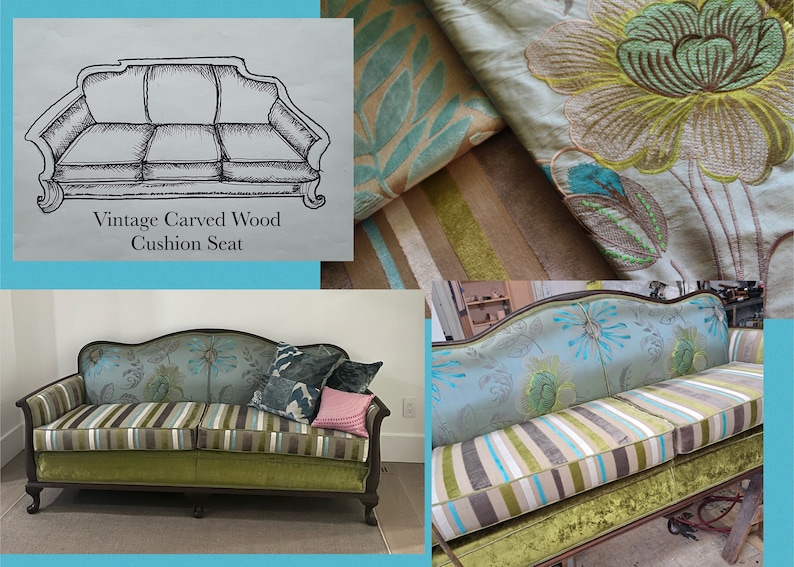 Upcycled Loveseat, Designers Guild- Purple- Velvet Weave “jab-rosita ...