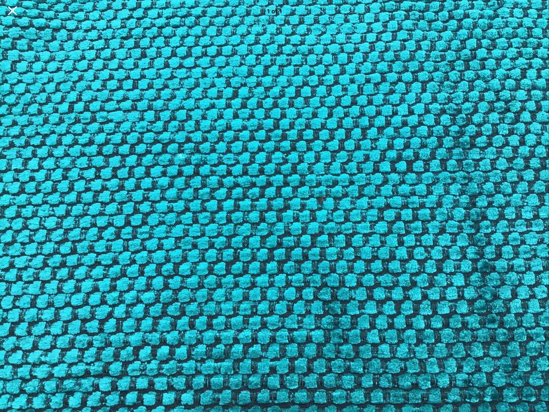 Designers Guild Turquoise and Black Polka Dot Upholstery - Etsy