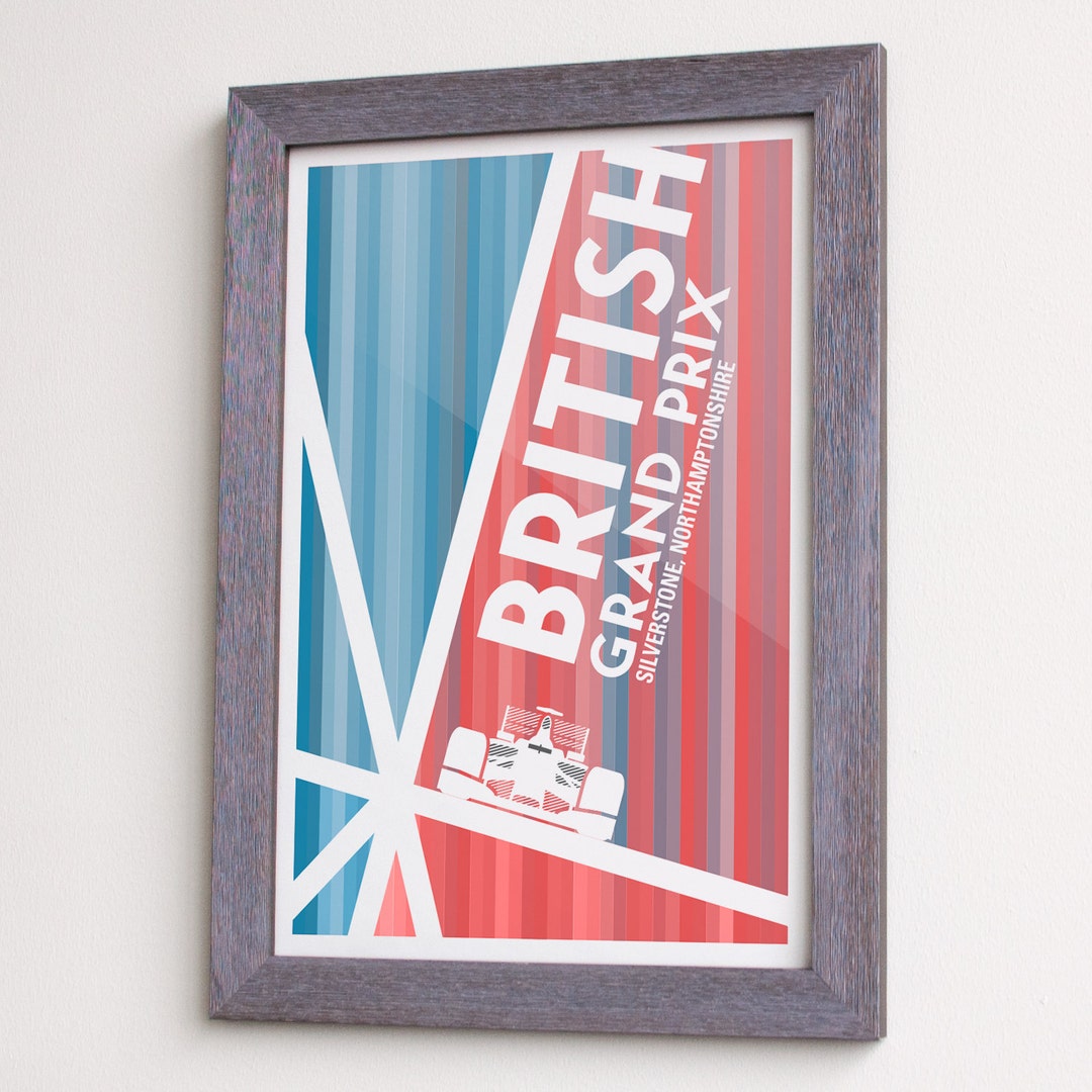 British Grand Prix Poster - Etsy