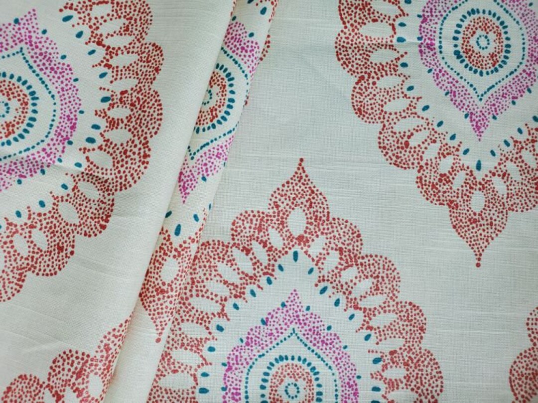 Custom Curtains. Aladdin Spice. Pair of Drapery Curtain Panels. Valance ...