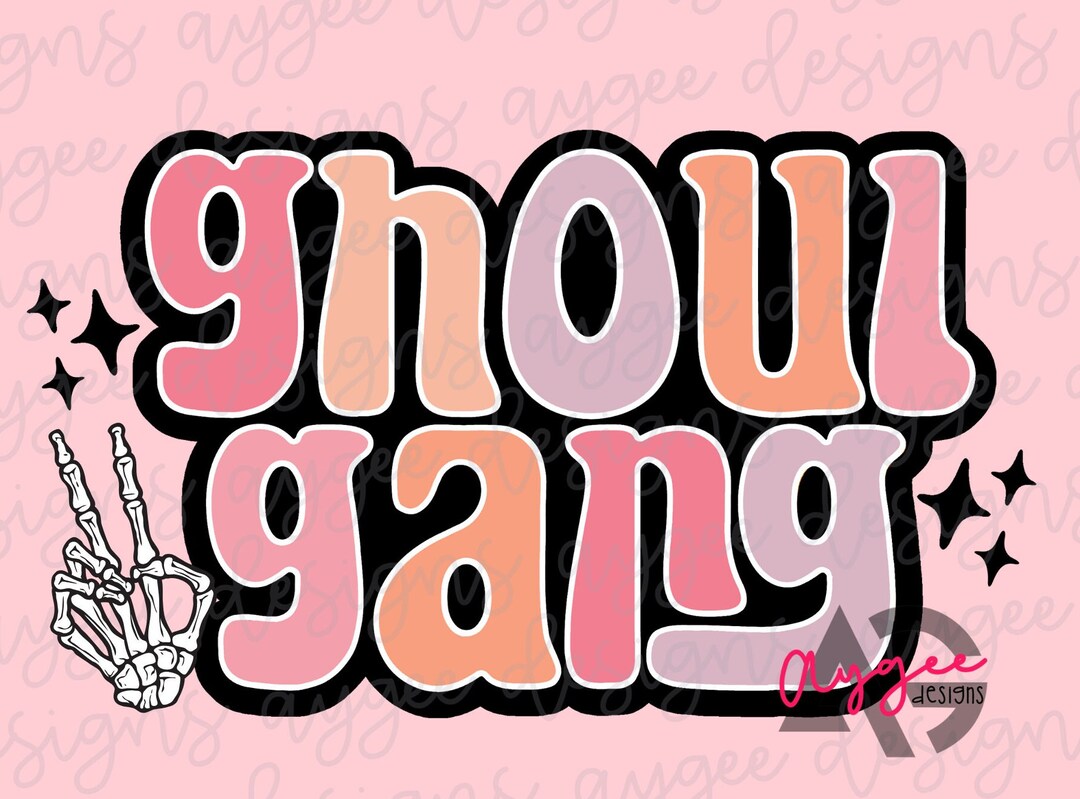 Ghoul Gang Png Only, Sublimation, DTF, Peace Sign - Etsy