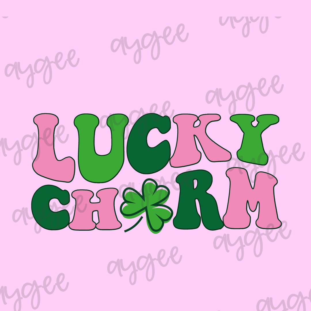 Lucky Charm, St Patricks Day PNG Only, Sublimation, Dtf - Etsy