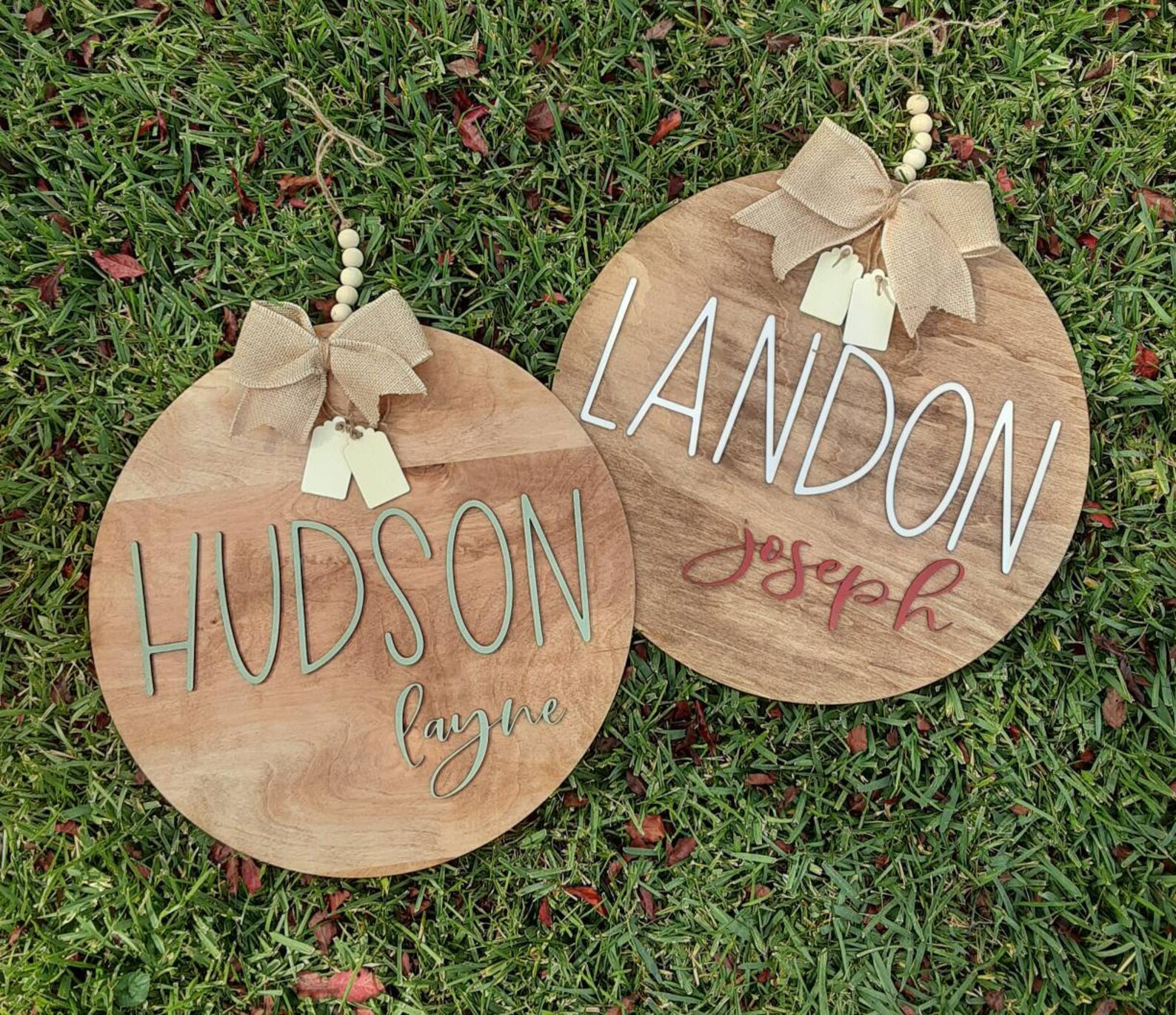 3D Hospital Hanger Name Sign // Burlap Bead Wood Wall Decor // - Etsy