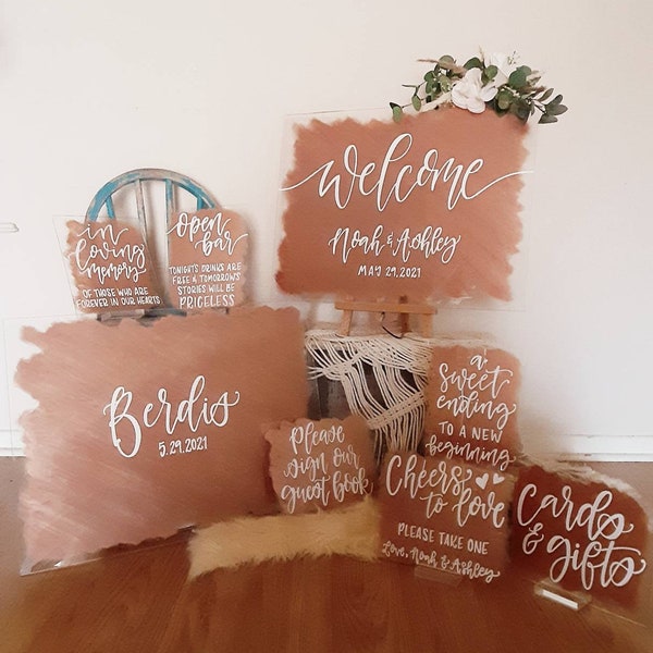 Plexiglass Wedding Sign - Etsy