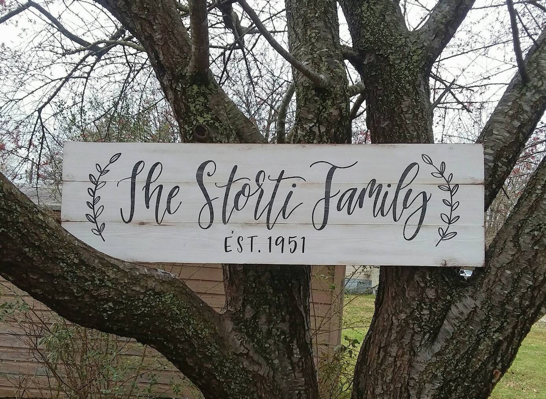 Extra Large Name Sign // Pallet Farmhouse Decor // Wood Sign Family ...