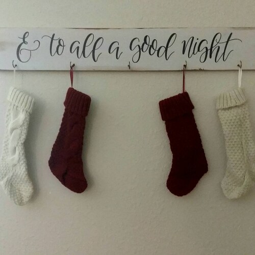 And the Stockings Were Hung Family Stocking Hooks Mantle - Etsy