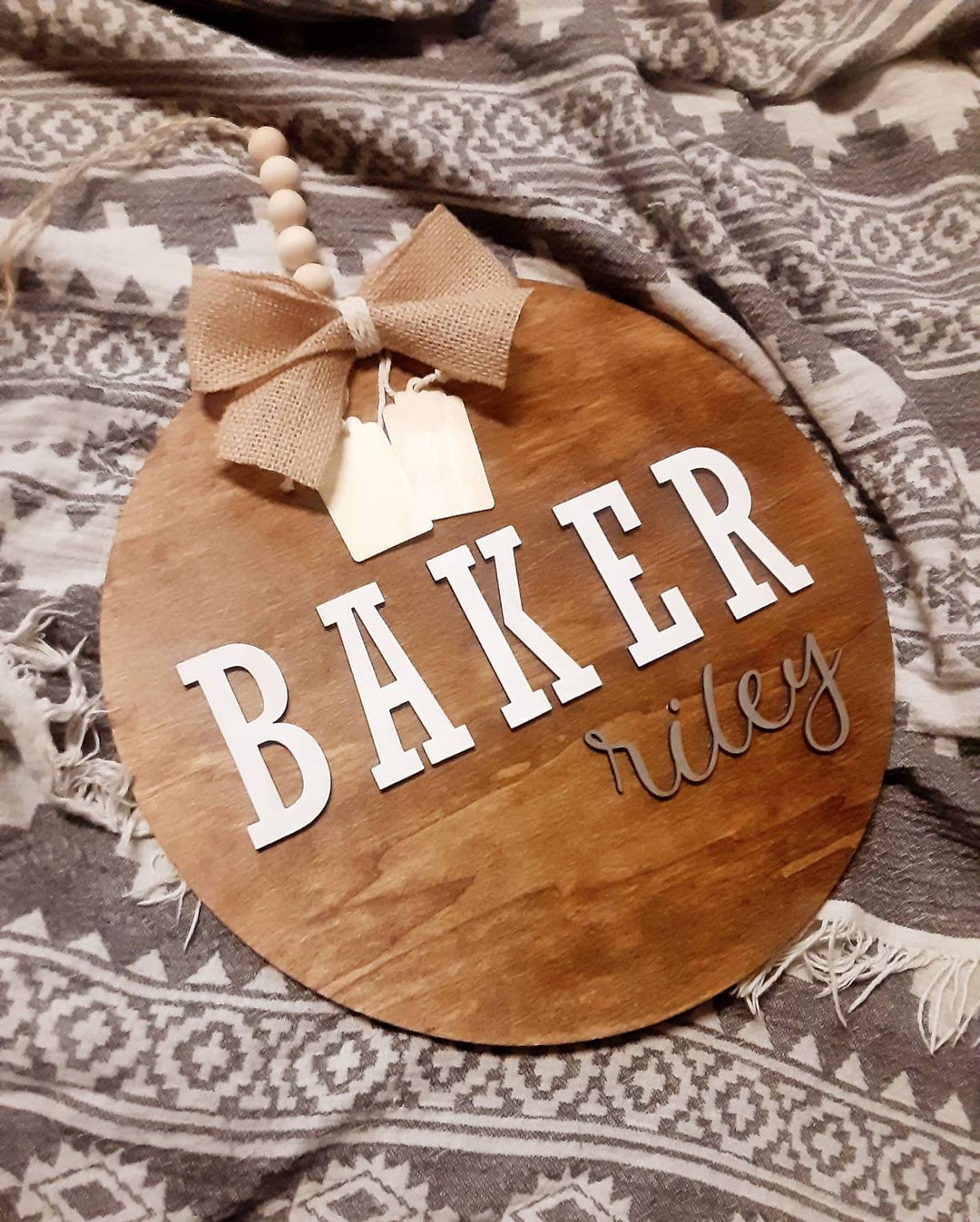 3D Hospital Hanger Name Sign // Northwoods Wood Wall Decor // Round ...