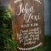Custom Wedding Sign // Names, Date, Quote // Wood Wedding Decor - Etsy