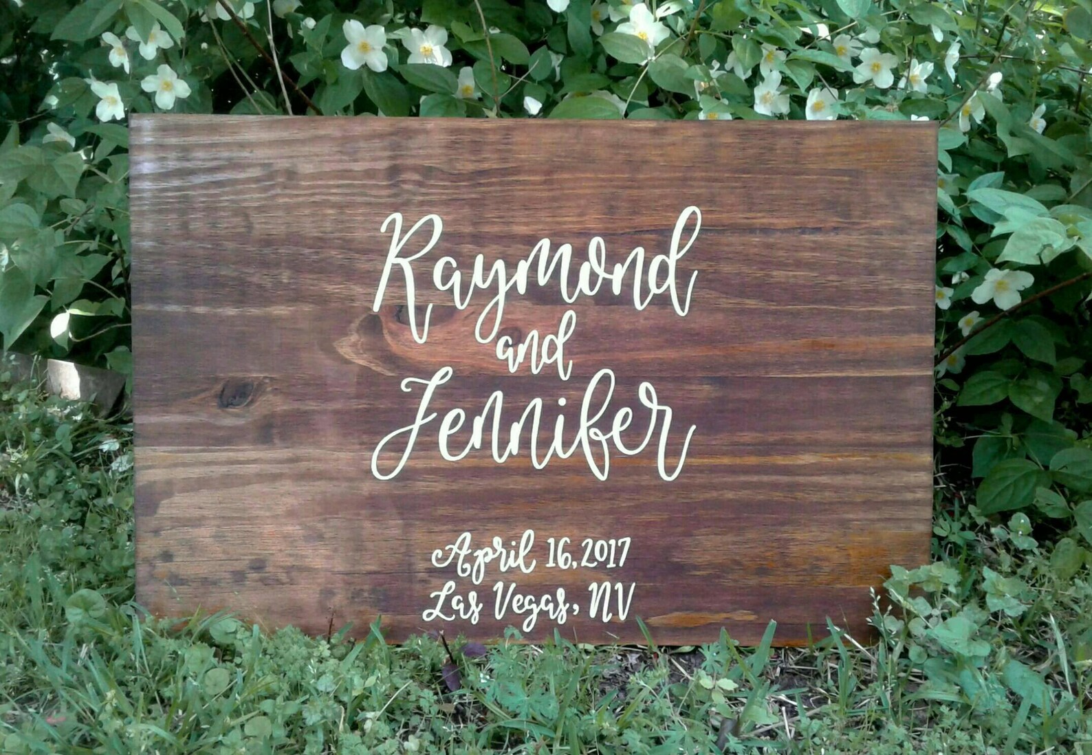 Alternative Guest Book // Wood Wedding Decor // Guest Sign in // Names ...